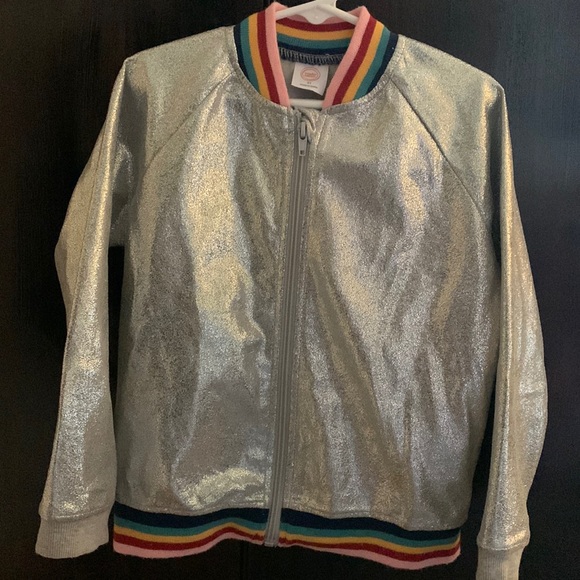 wonder nation | Jackets & Coats | Rad Kids Silver Sparkle Light Jacket ...